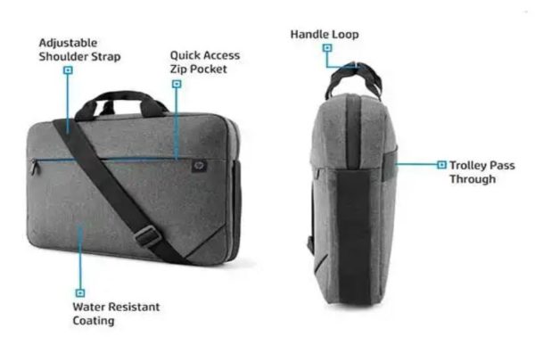 Sacoche HP Prelude 2Z8P4AA 15,6" Grise - infinytech-reunion