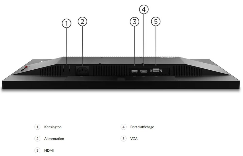 LENOVO ThinkVision T24-30 63EDMAT2EU 23,8" VGA HDMI DP - infinytech-reunion