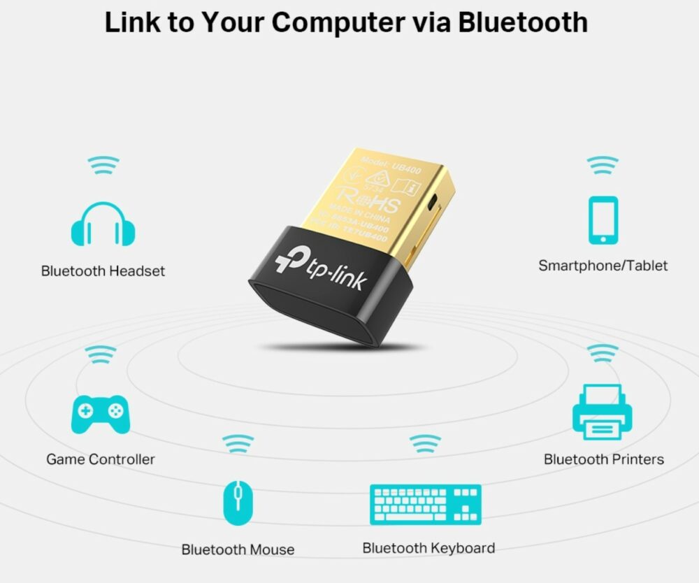 Clé USB Bluetooth 4.0 Nano TP-LINK UB400 - infinytech-reunion