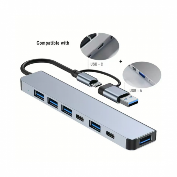 Hub USB et USB-C VORTEX 7 Ports - infinytech-reunion